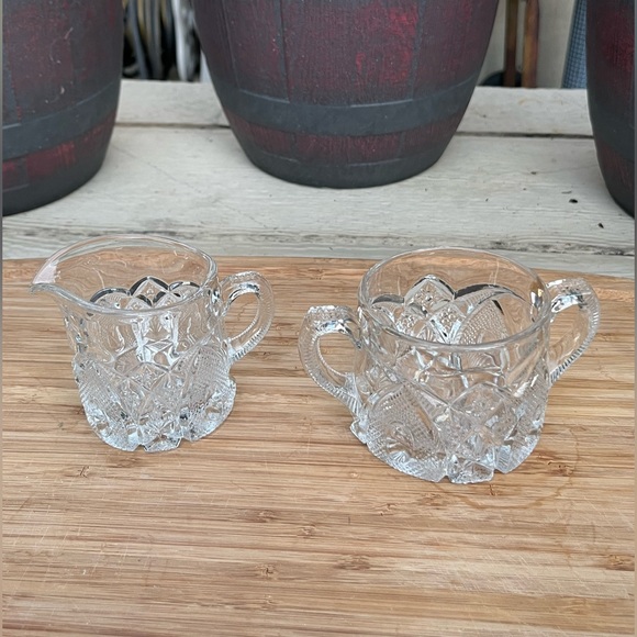 Imperial Star | Kitchen | Vintage Imperial Glass Nucut Star Fan Clear ...